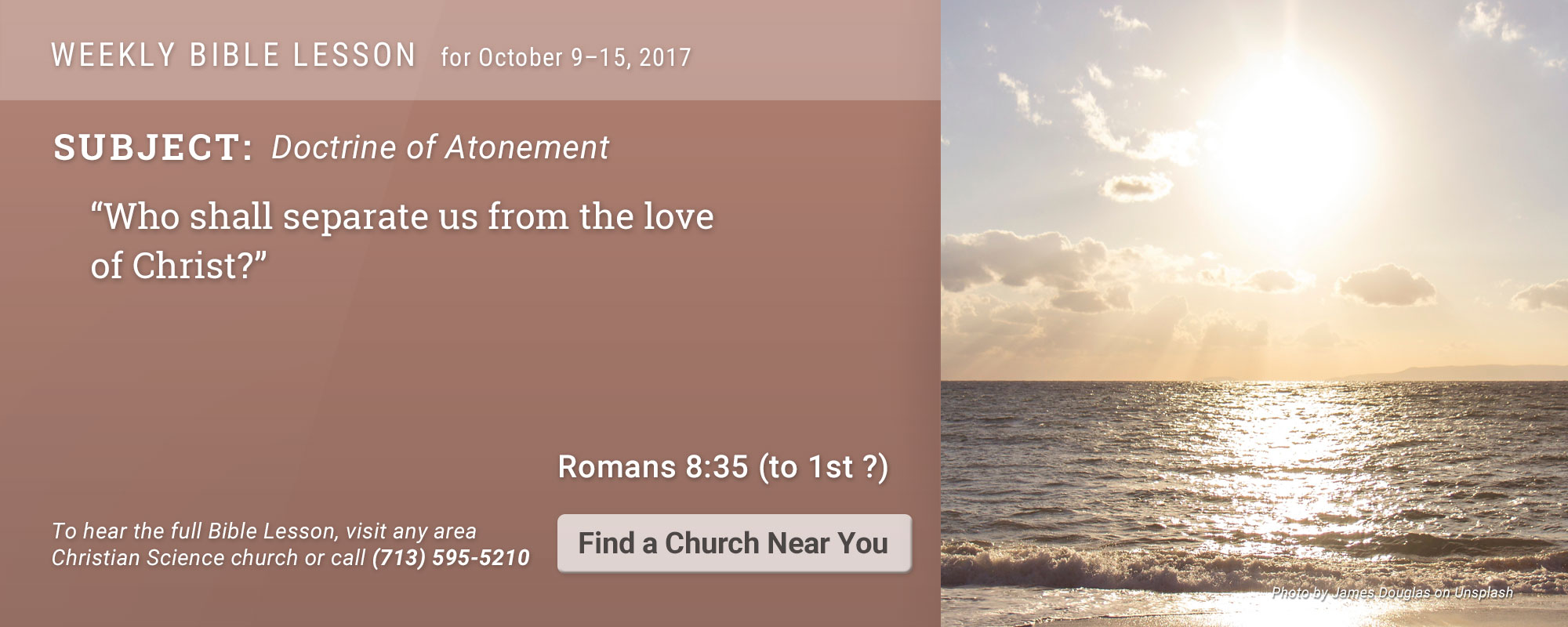 Bible Lesson Golden Text 20171009 « Christian Science Houston Area